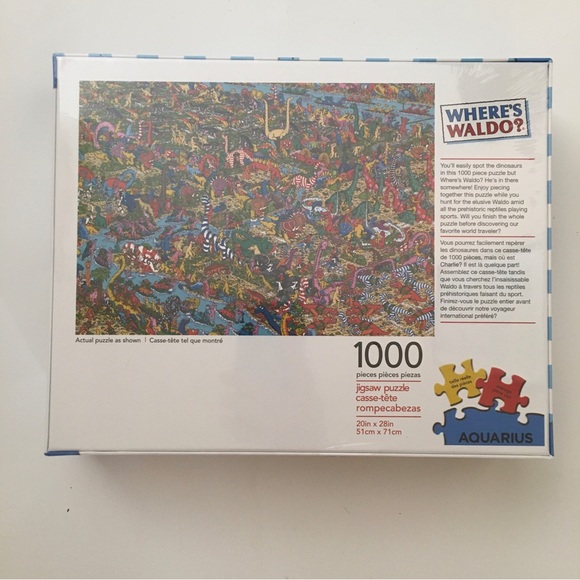 Aquarius | Games | New 00 Pc Puzzle Wheres Waldo Dinosaur Theme Hide ...